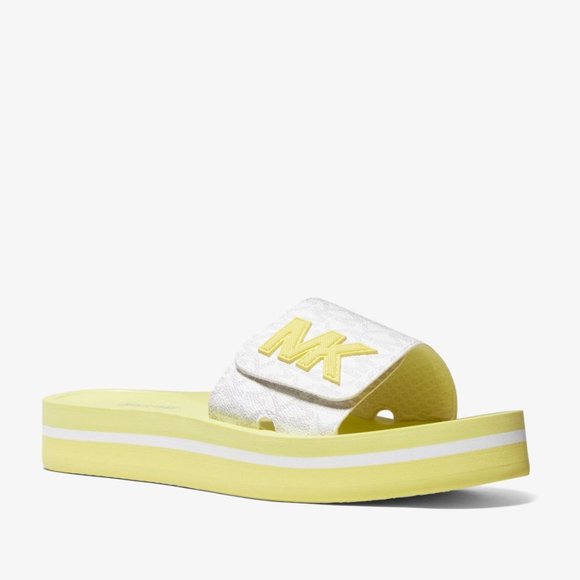 MICHAEL Michael Kors | Shoes | Michael Michael Kors Yellow And White ...